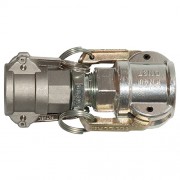 Coupleur Alu 1" x coupleur Plastique 1"